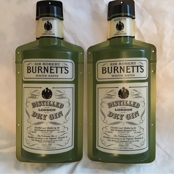 Party Supplies | Sir Roberts Burnetts Gin White Satin London Set12 ...
